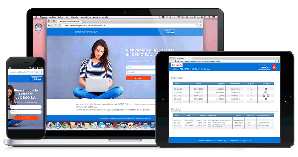 Nueva Extranet de Clientes en tu ERP - myGESTIÓN Media CDN